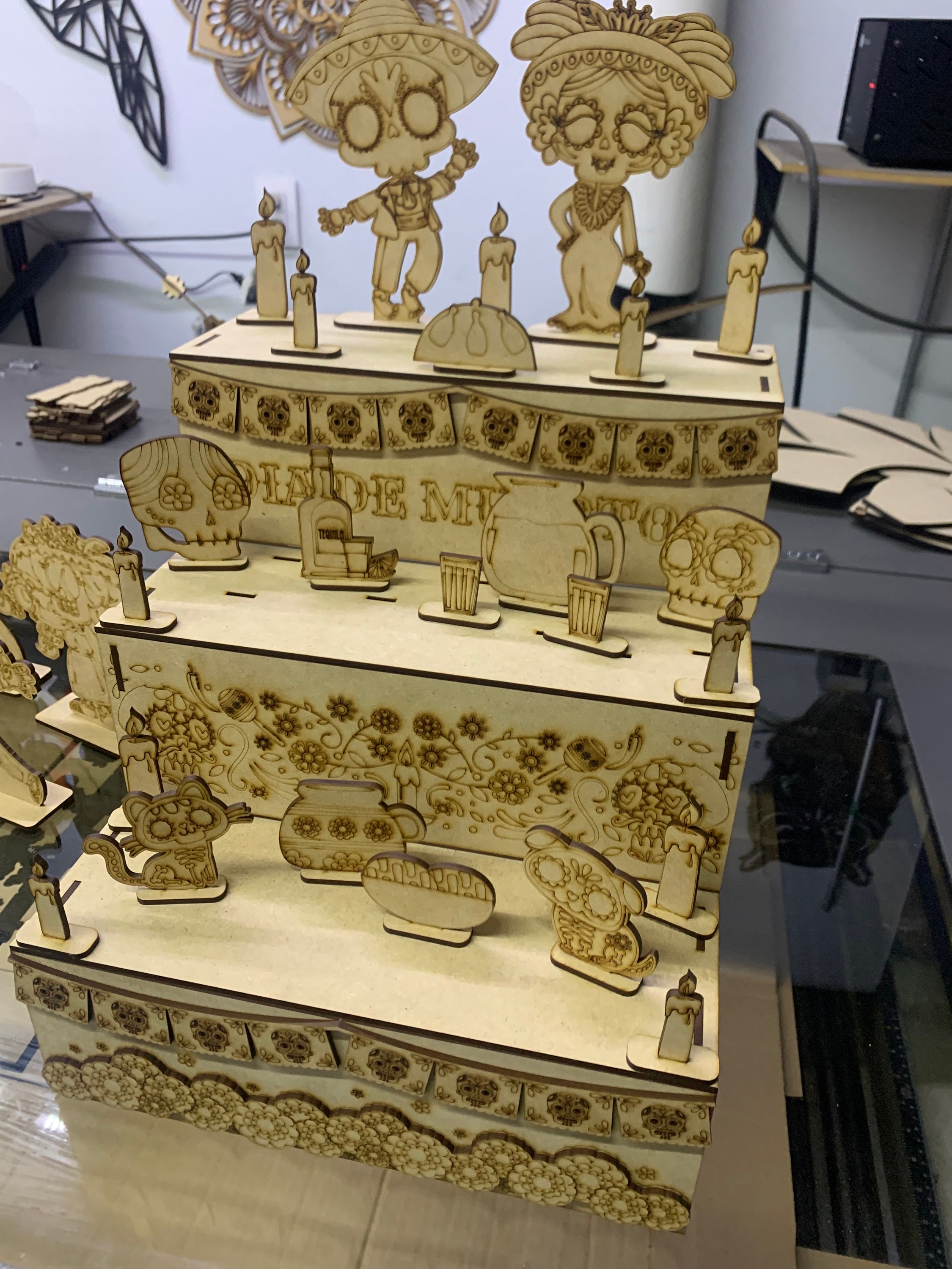 Laser cut file altar de muertos, archivo de corte, cnc cut file, vector ...