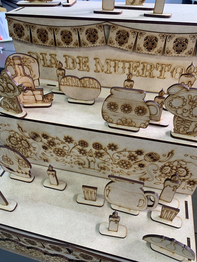 Laser Cut File Altar of the Dead, Cutting File, Cnc Cut File, Vector ...