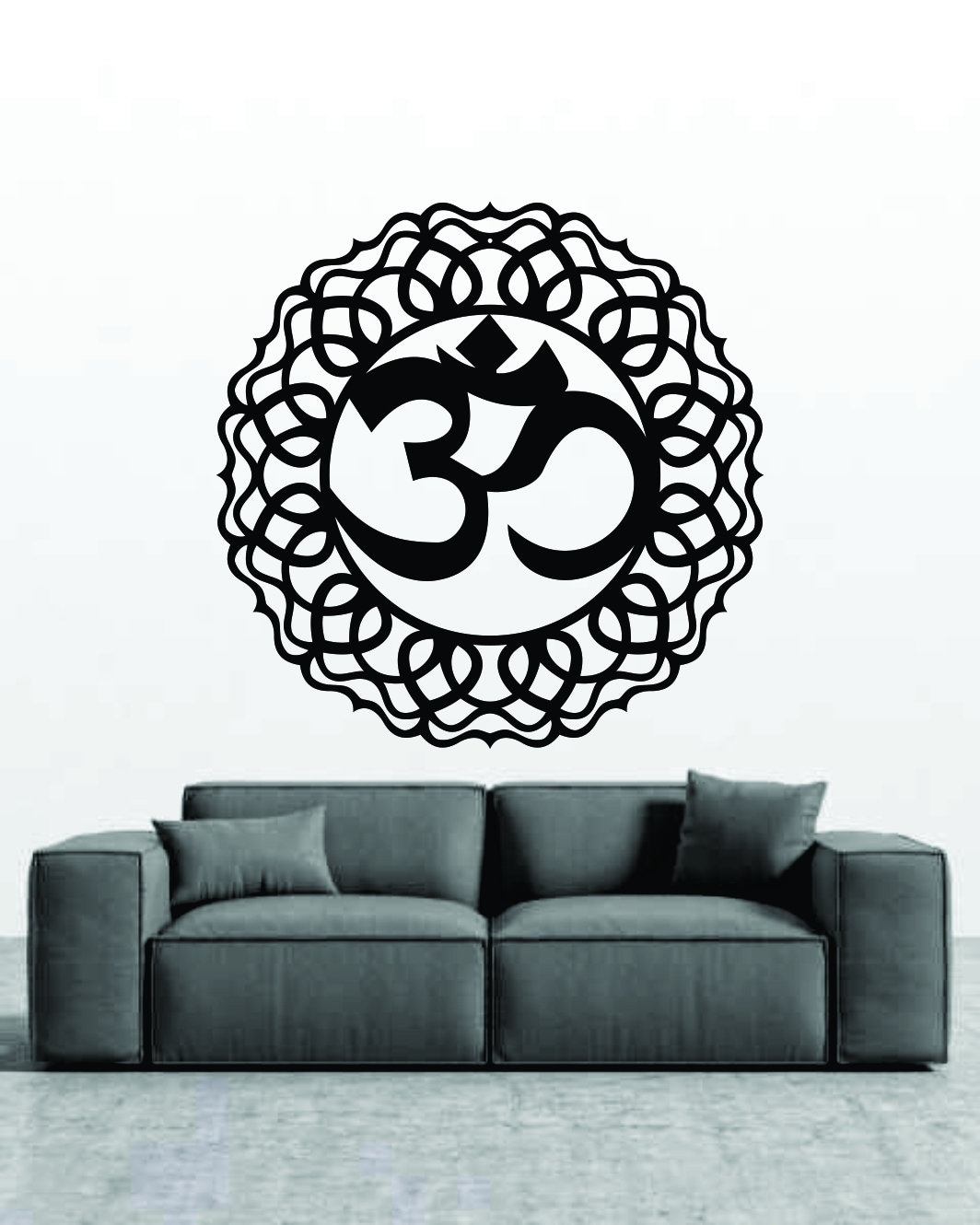 Om Laser Cut Vector File, Wall Decor, Digital File, Mandala Om - Etsy