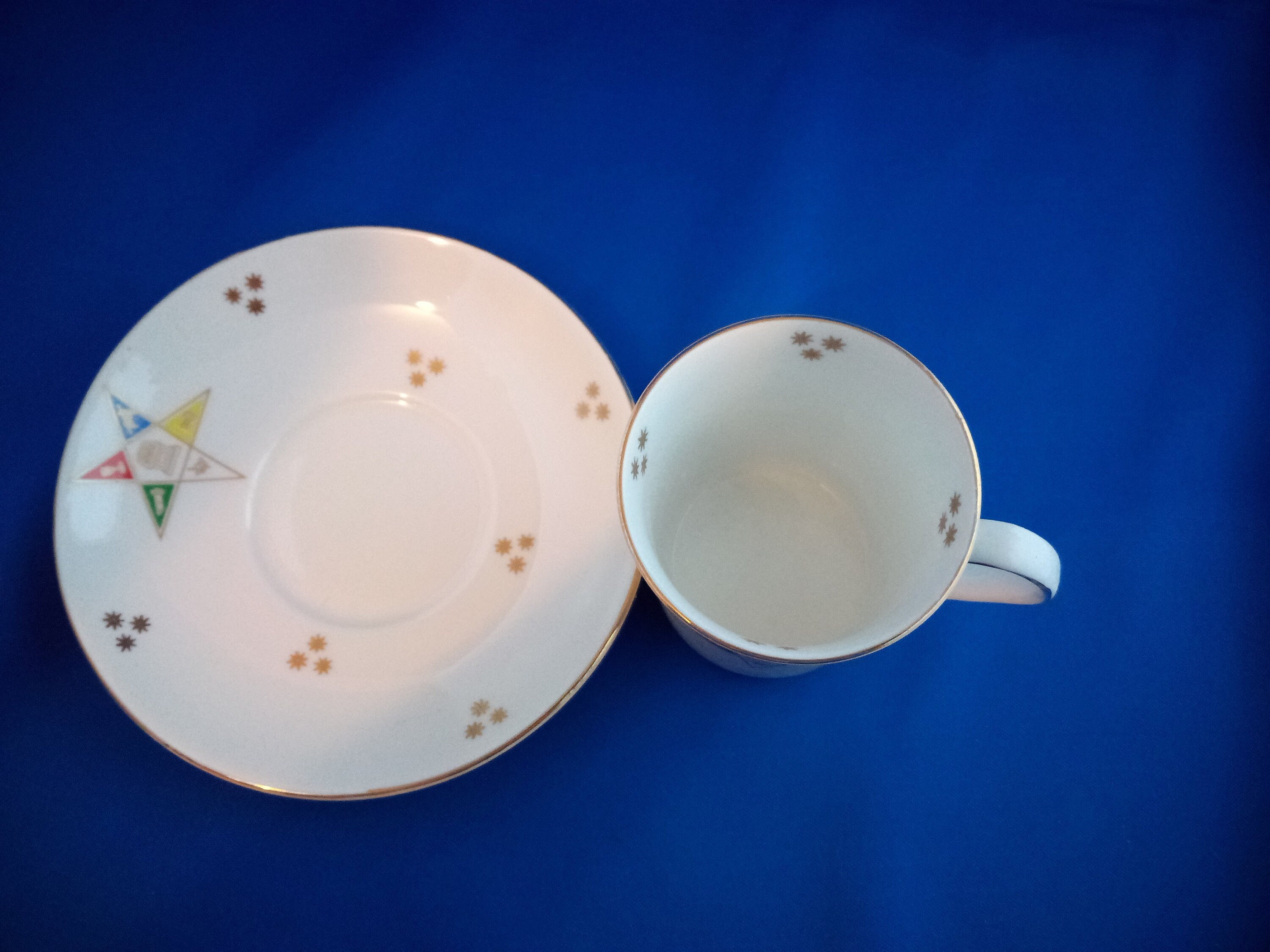 Vintage Order of the Eastern Star Bone China Teacup and Saucer Made in ...