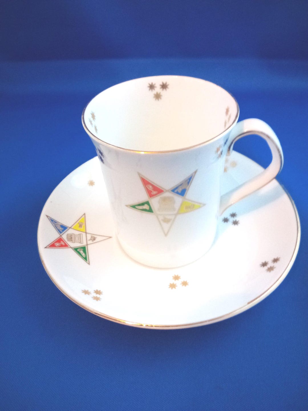 Vintage Order of the Eastern Star Bone China Teacup and Saucer Made in ...