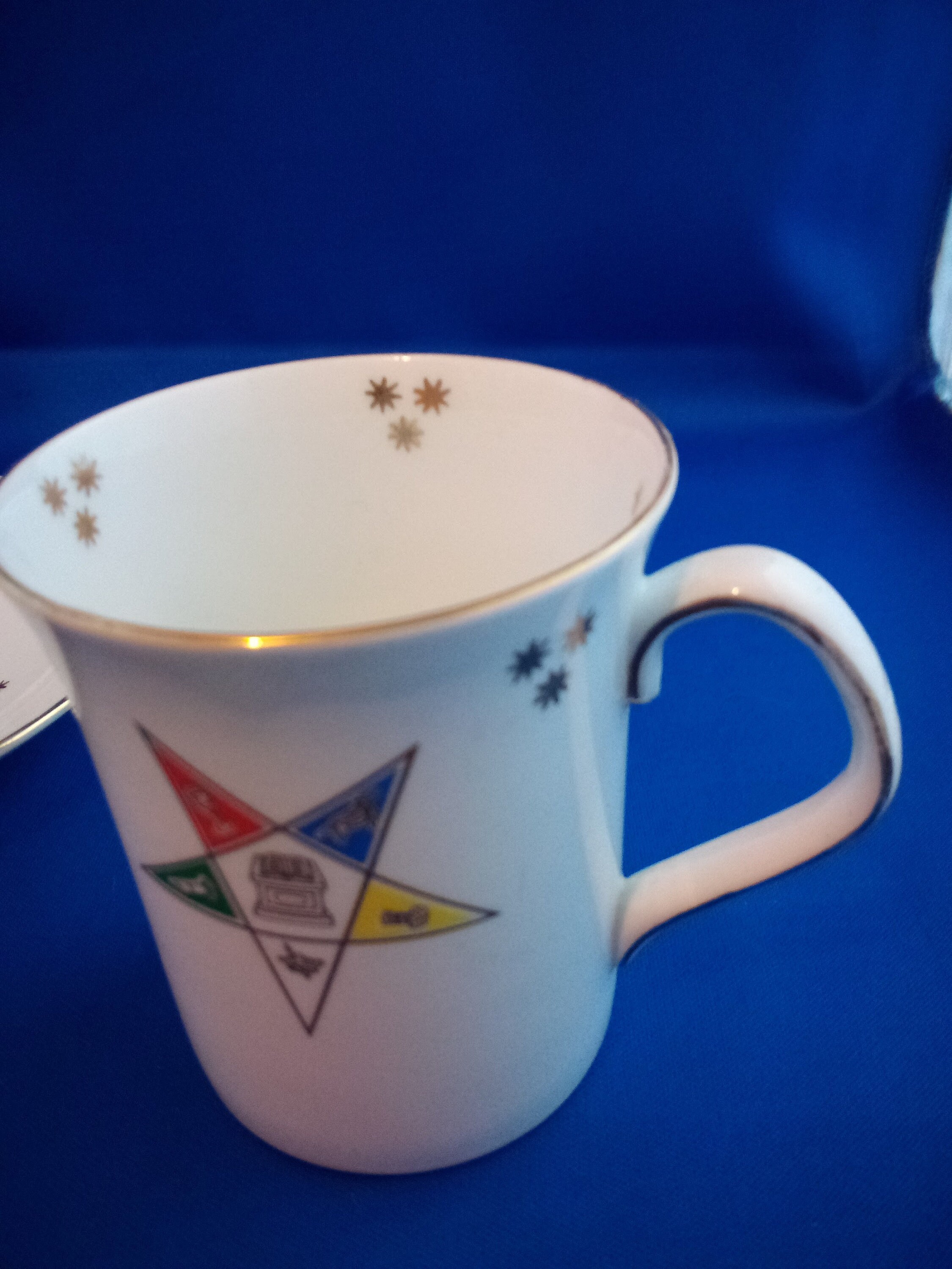 Vintage Order of the Eastern Star Bone China Teacup and Saucer Made in ...