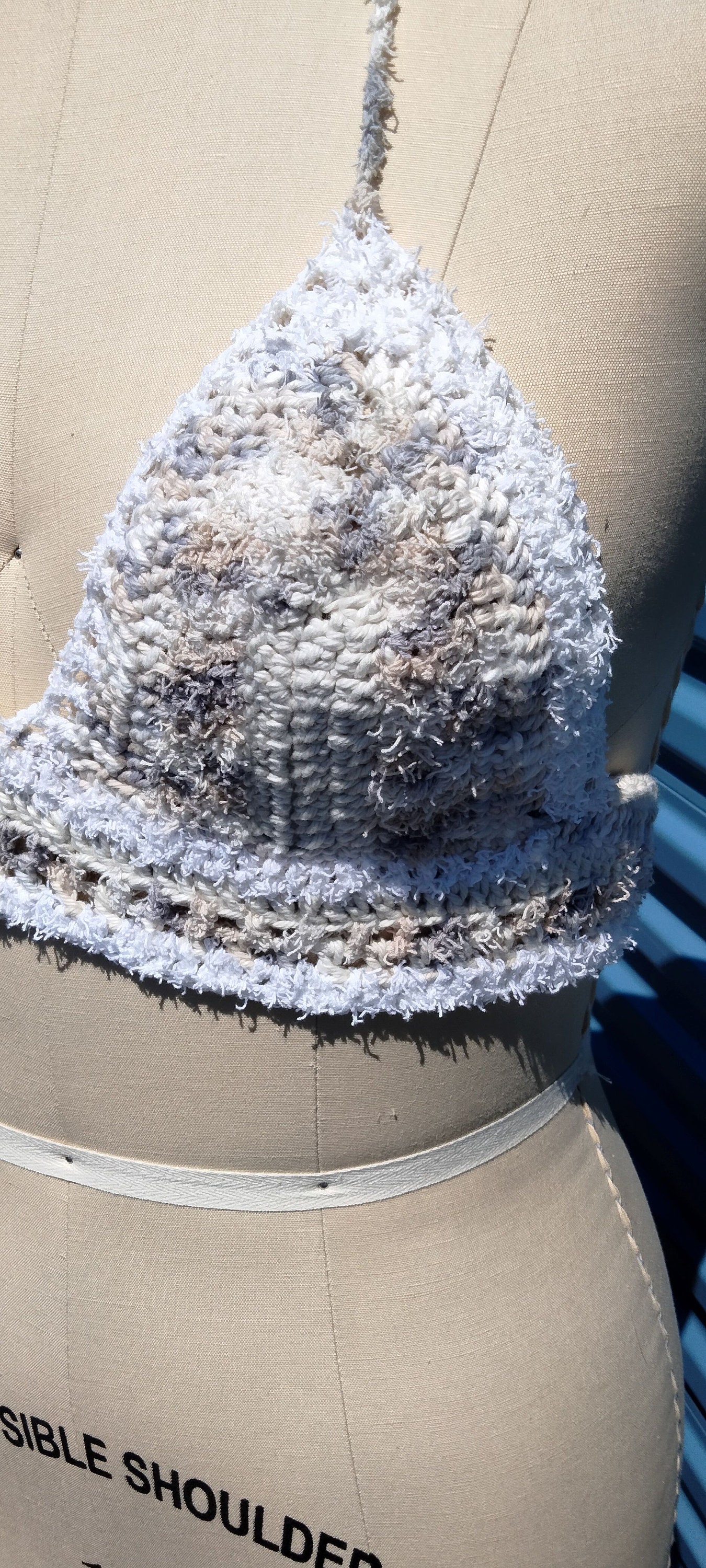 Crochet Bralette 60's Hippy Boho Top Crochet Crop - Etsy