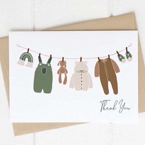 Green Baby Shower Welcome Sign Clothesline Gender Neutral | Etsy