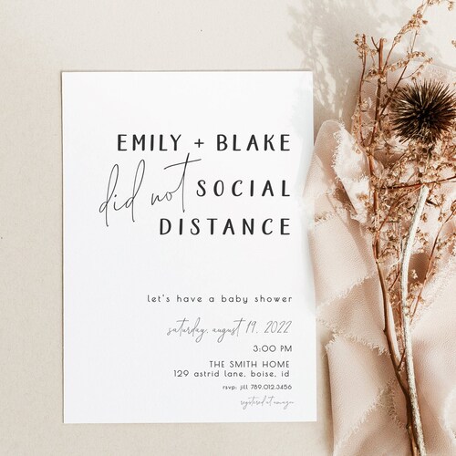 Editable Couples Baby Shower Invitation Template Gender - Etsy