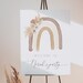Boho Rainbow Welcome Sign Template Birthday Party Modern - Etsy