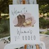 2nd Rodeo Milestone Board Cowgirl 2nd Birthday Editable Second Year ...