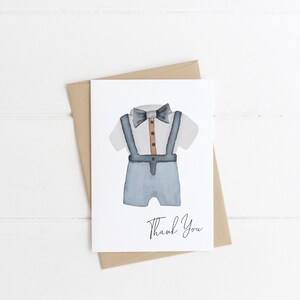 Little Man Thank You Card Printable Editable Template Bowtie Boy Baby ...