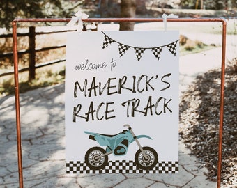 Dirt Bike Favor Tag Template | Thanks for Racing by TWO Fast Birthday ...