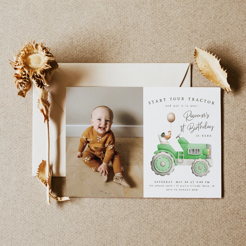 Tractor 1st Birthday - Etsy
