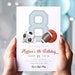 Sports 8th Birthday Invitation Template for Boy | Editable Let's Have a ...