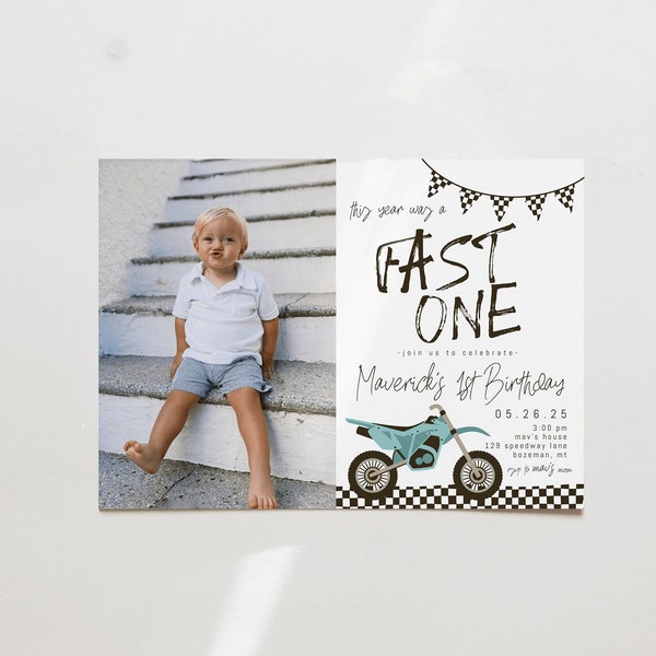 Fast One Invitation - Etsy