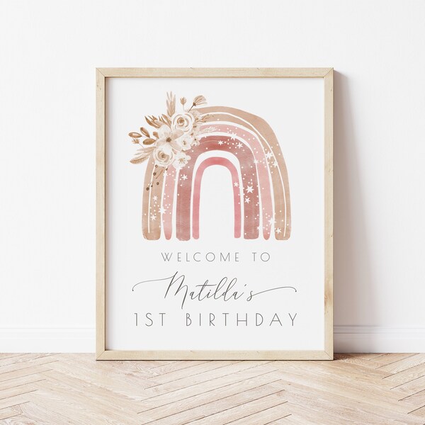 Rainbow Welcome - Etsy