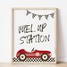 Editable Race Car Sign Template | Fuel up Station Red TWO Fast Birthday ...