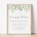 Message From the Bump Sign Greenery Baby Shower Printable Decor ...