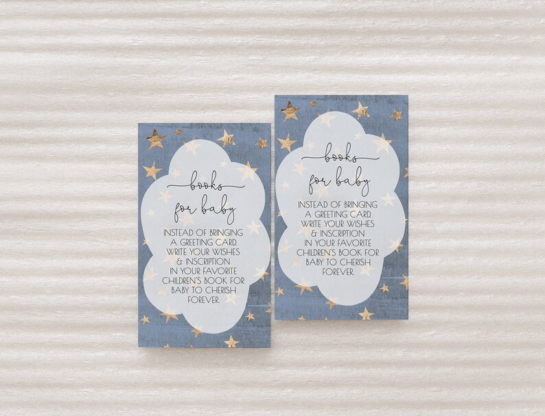 Twinkle Books for Baby Insert Boy Little Star Baby Shower - Etsy