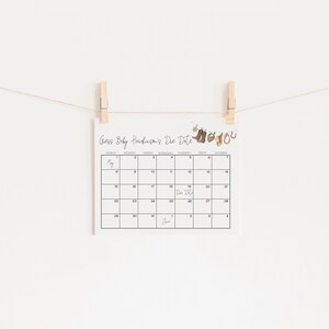 Cowboy Guess Baby's Due Date Calendar Baby Shower Game | Boy Western ...