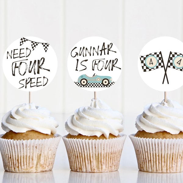 Race Car Cupcake - Etsy
