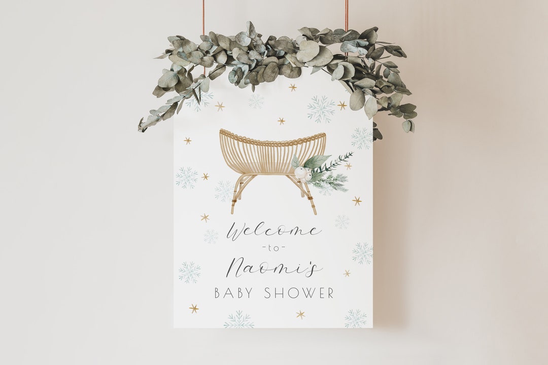 Baby It's Cold Shower Welcome Sign | Baby It's Cold Outside Winter Baby ...