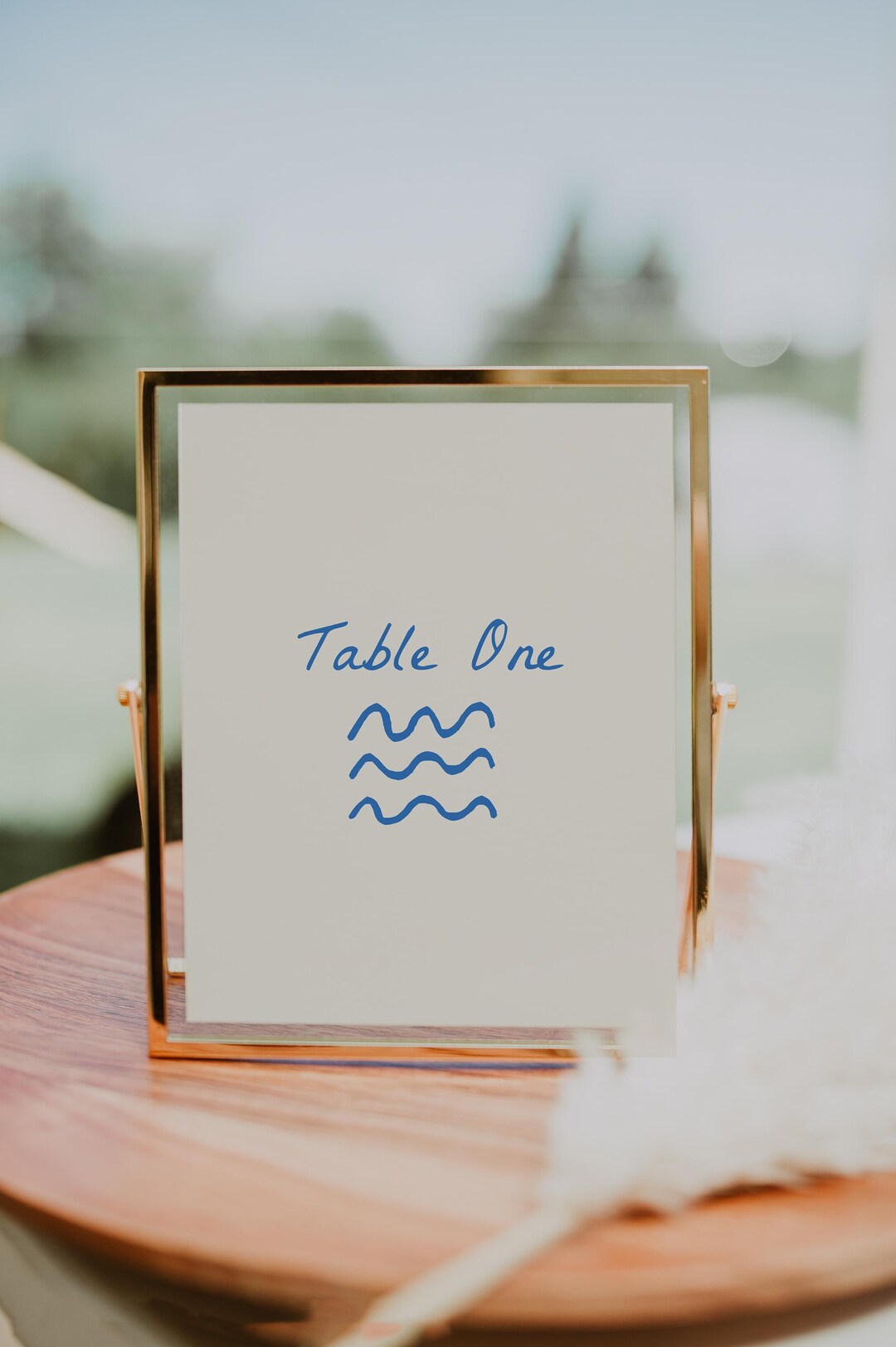 Sea Table Numbers Template - Editable Hand Drawn Nautical Wedding ...