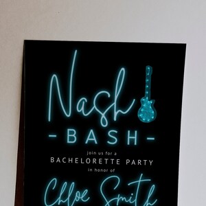 Nash Bash Bachelorette Party Invitation | Nashville Bridal Weekend ...