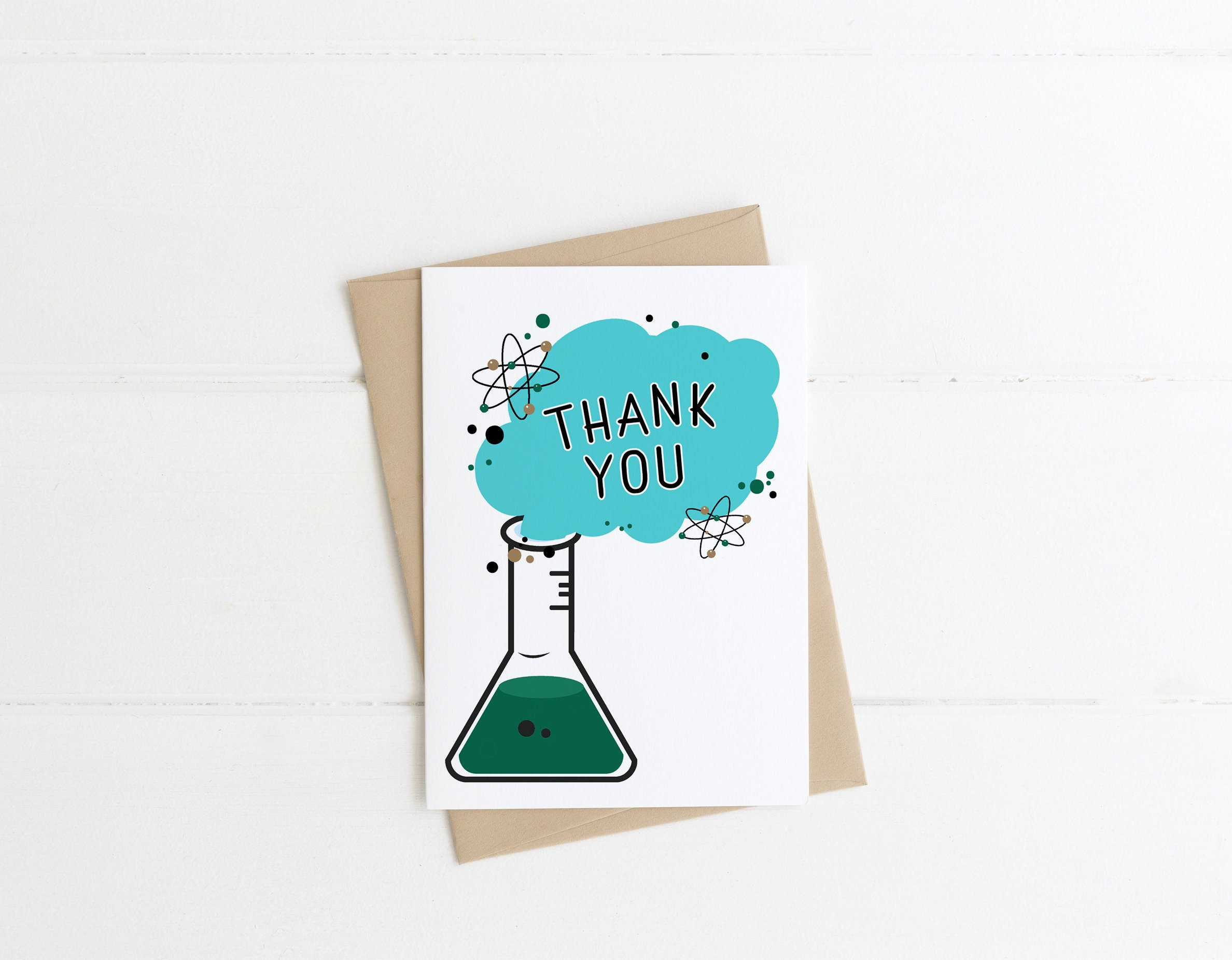 Buy Scientist Thank You Card File Science Experiment Birthday Party ...