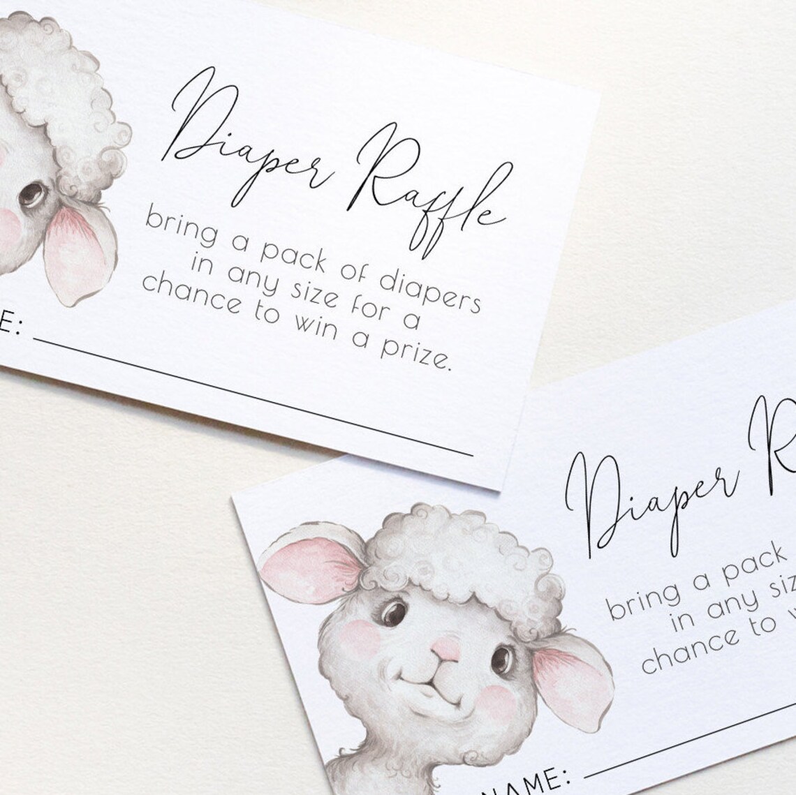 Farm Diaper Raffle Ticket Editable Template | Farm Baby Shower ...