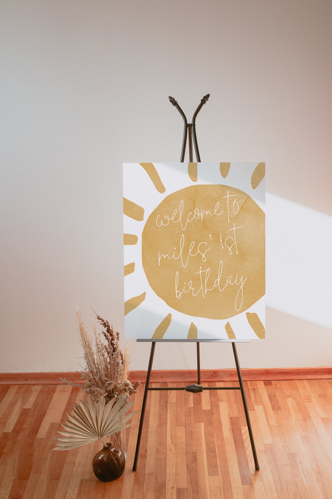 Sunshine Welcome Sign Template | Our Little Sunshine Birthday Party ...