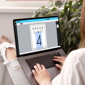 Speed Limit 4 Sign Template | Need FOUR Speed Race Car Birthday Party ...