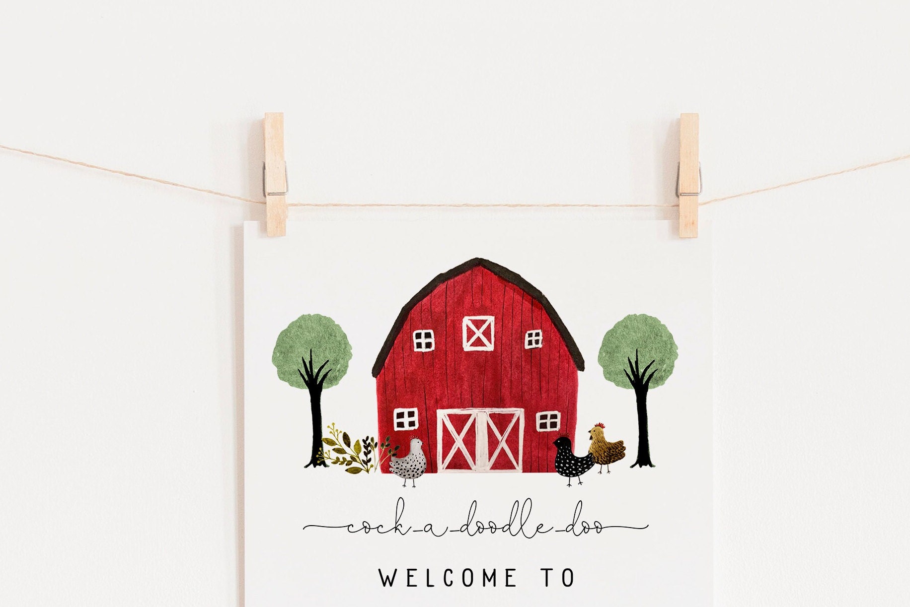 Barn Baby Shower Welcome Sign Farm Baby Sprinkle Welcome - Etsy