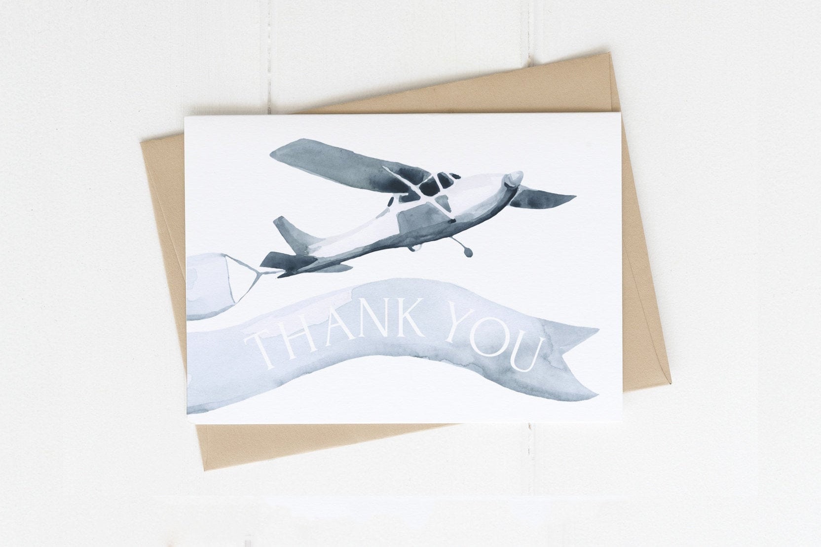 Airplane Thank You Card Template Precious Cargo Baby - Etsy