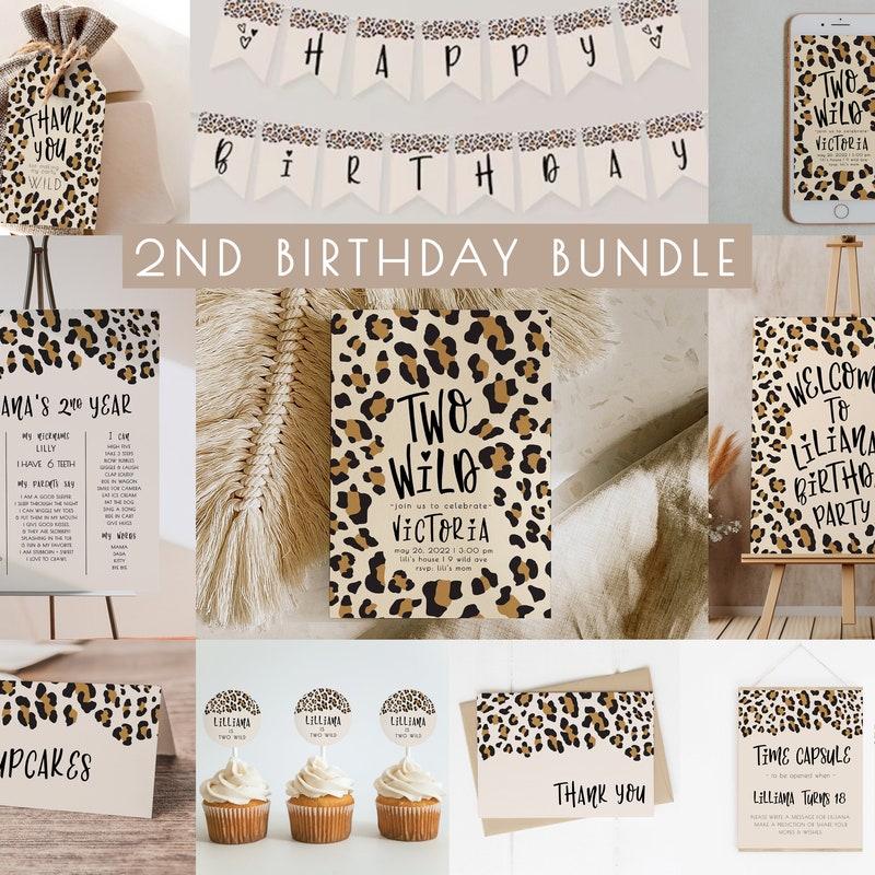 Two Wild Birthday - Etsy