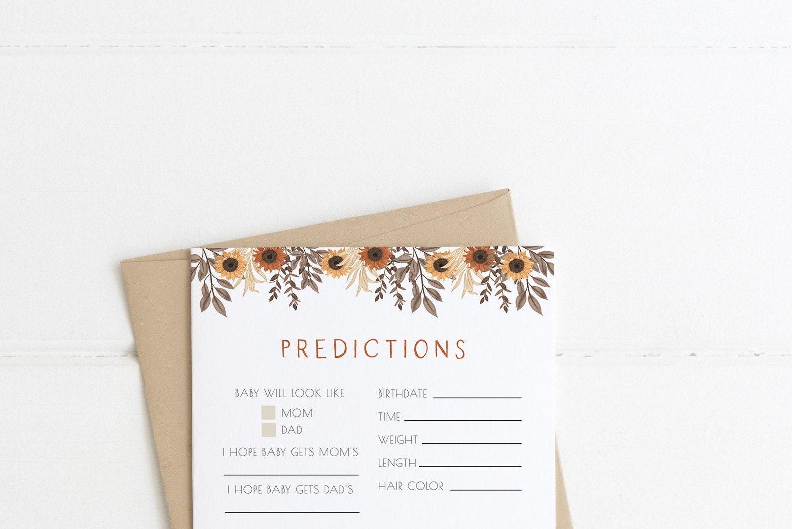 Pumpkin Predictions and Advice Baby Shower Editable Game - Etsy
