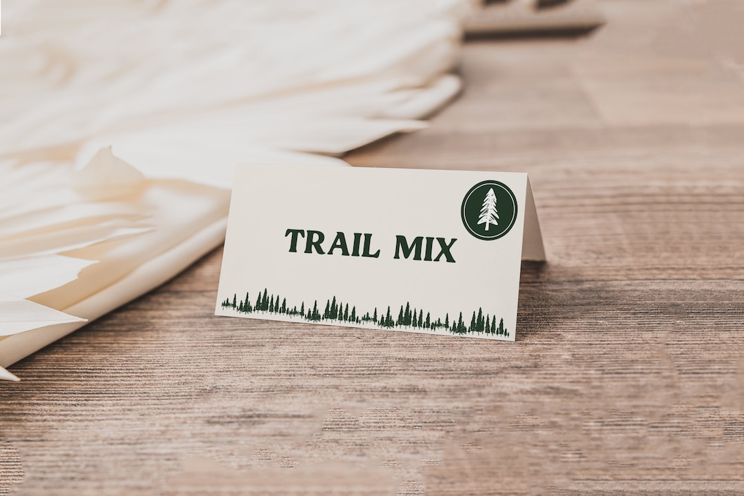 Editable Camper Food Tent Template | Little Camper Baby Shower Place ...