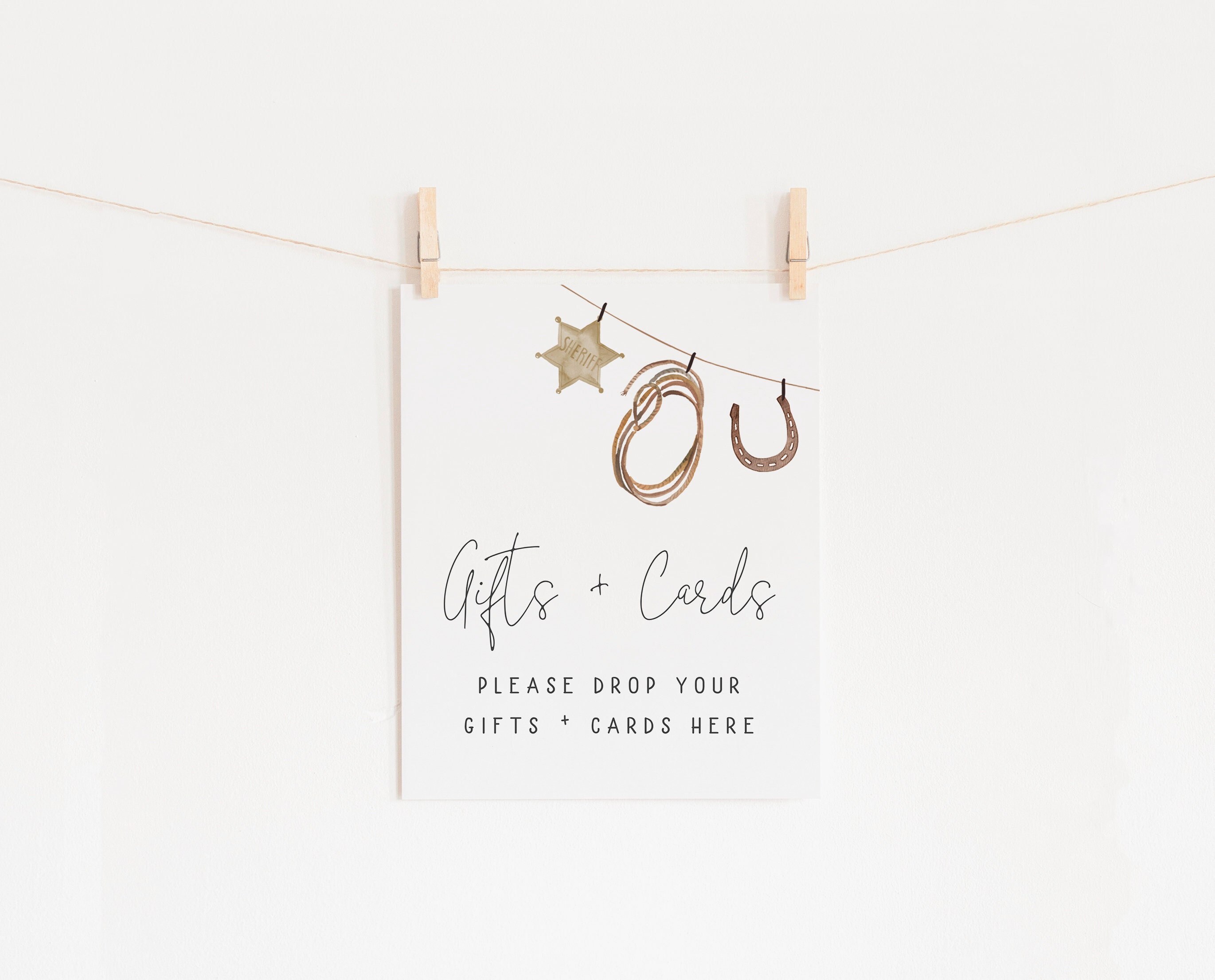Cowboy Gifts and Cards Baby Shower Sign Western Sprinkle - Etsy