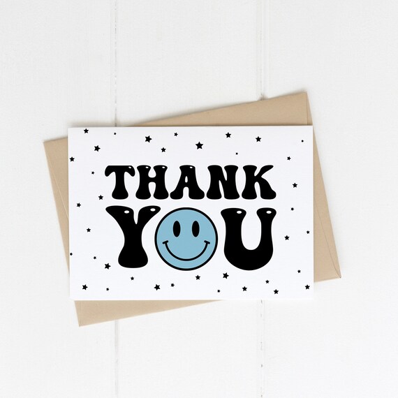 Thank You Smiley Blue