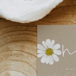 Daisy 1st Birthday Invitation | ONE Daisy Girl 1st Bday Editable ...