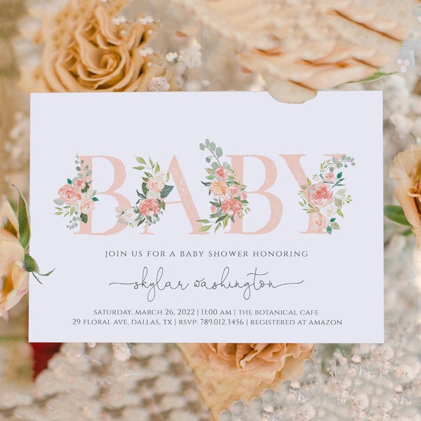 Coral Baby Shower - Etsy
