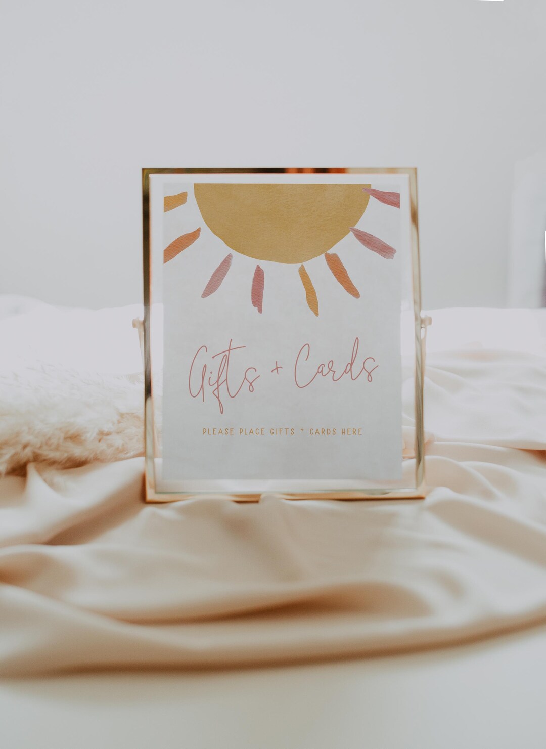Sunshine Gifts and Cards Sign Template | Editable Sunshine Baby Shower ...