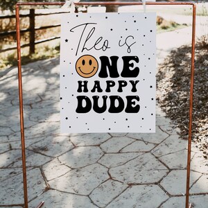 ONE Happy Dude 1st Birthday Bundle Editable Template Set - Etsy