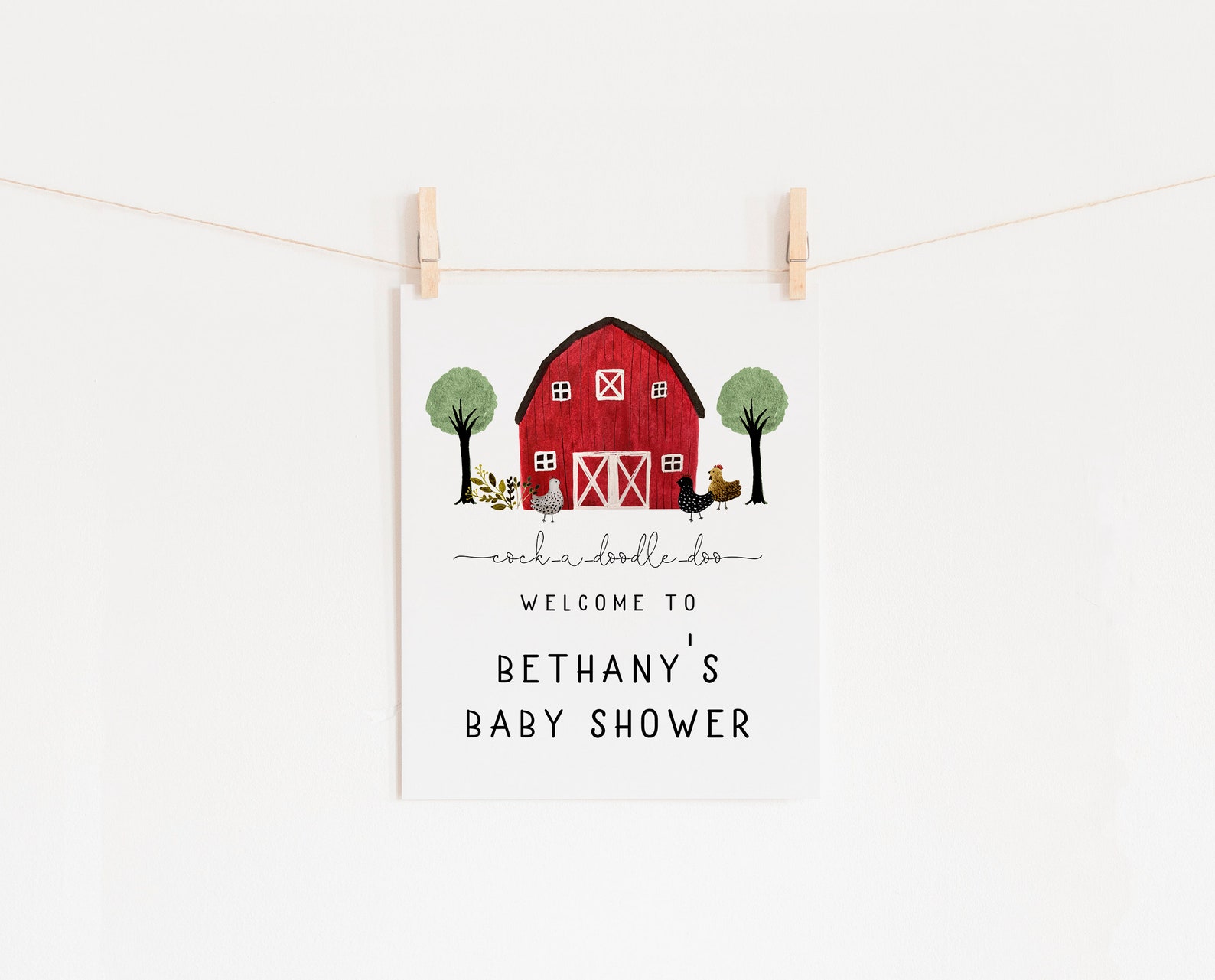 Barn Baby Shower Welcome Sign Farm Baby Sprinkle Welcome - Etsy