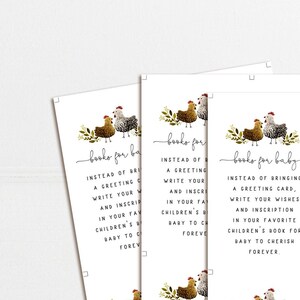 Farm Books for Baby Insert Barnyard Baby Shower Stock the Library ...