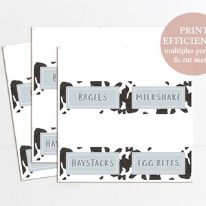 Holy Cow Food Tent Template | Editable Holy Cow I'm ONE Boy 1st ...