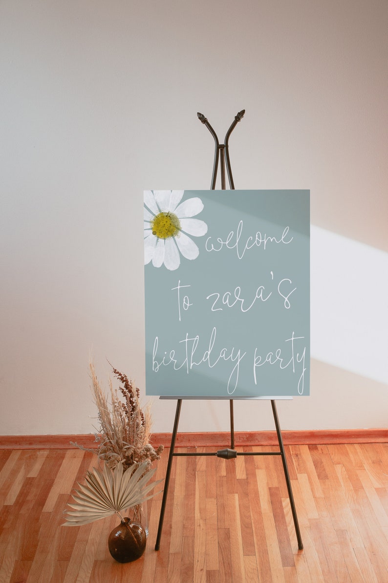 Editable Daisy 1st Birthday Bundle Editable Template Set - Etsy