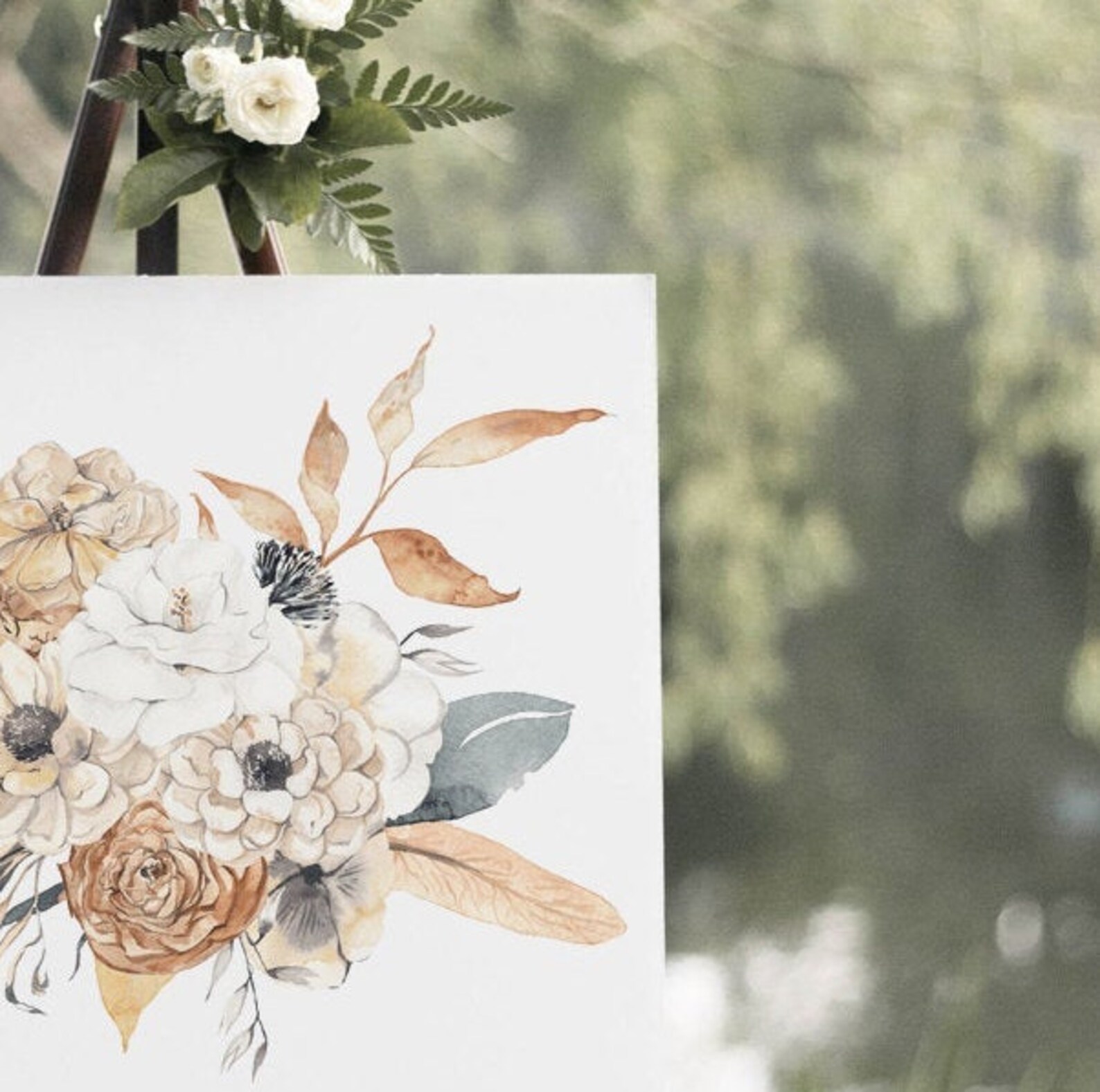 Boho Bridal Shower Welcome Sign Neutral Floral Wedding - Etsy