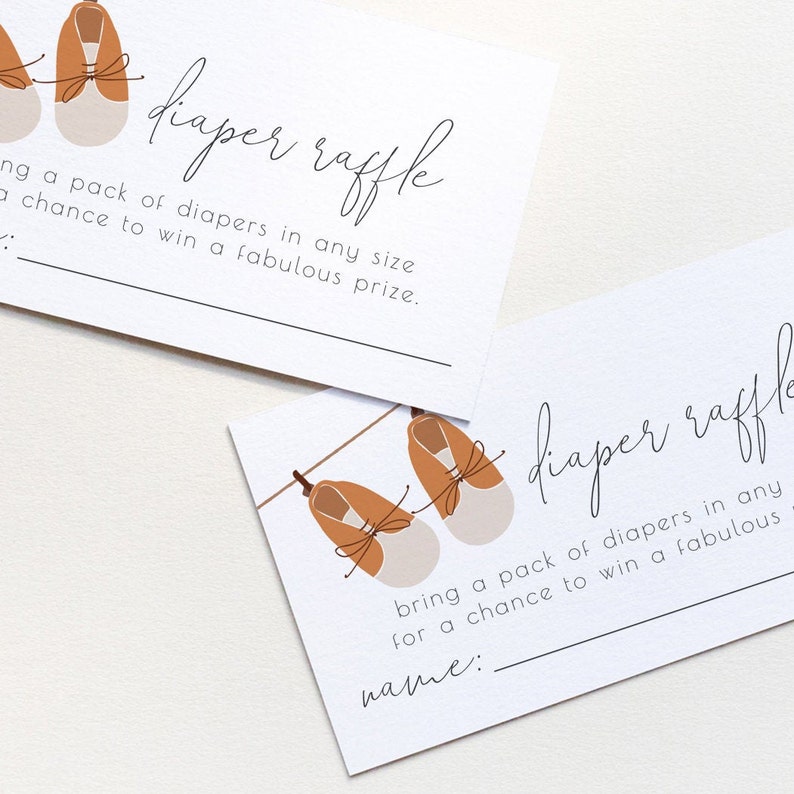 Fall Diaper Raffle Ticket Orange Pumpkin Clothesline Baby - Etsy