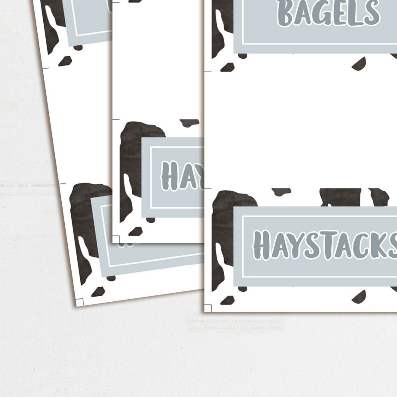 Holy Cow Food Tent Template Editable Holy Cow I'm ONE Boy 1st Birthday ...