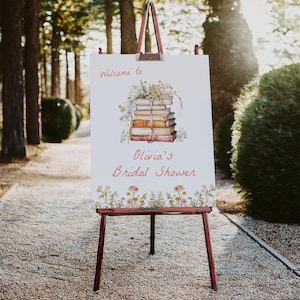 A New Chapter Welcome Sign Template | Editable Her Next Chapter Book ...