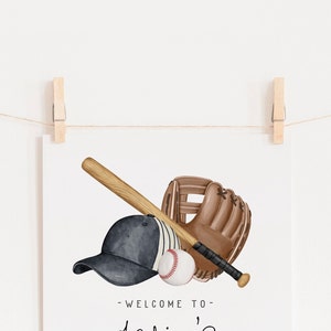 Baseball Birthday Welcome Sign | Allstar Birthday Party Decor | Swing ...
