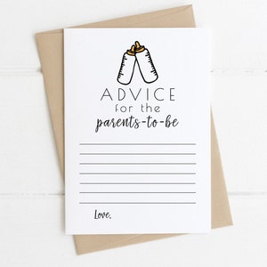 Advice for the Parents to Be Baby Shower Printable Game - Etsy